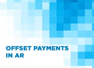 What are offset payments in AR?